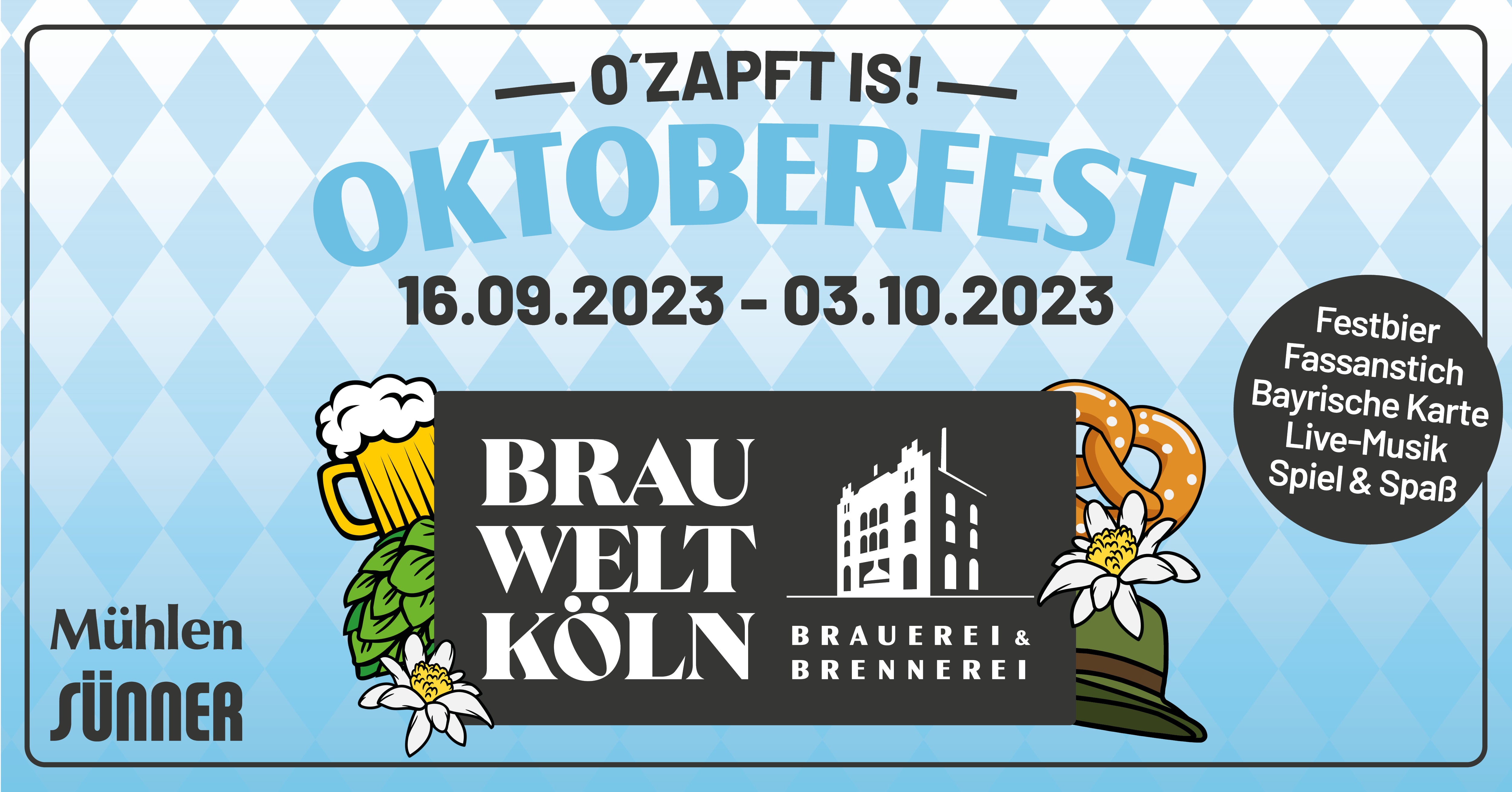 Oktoberfest in der BRAUWELT KÖLN 2023